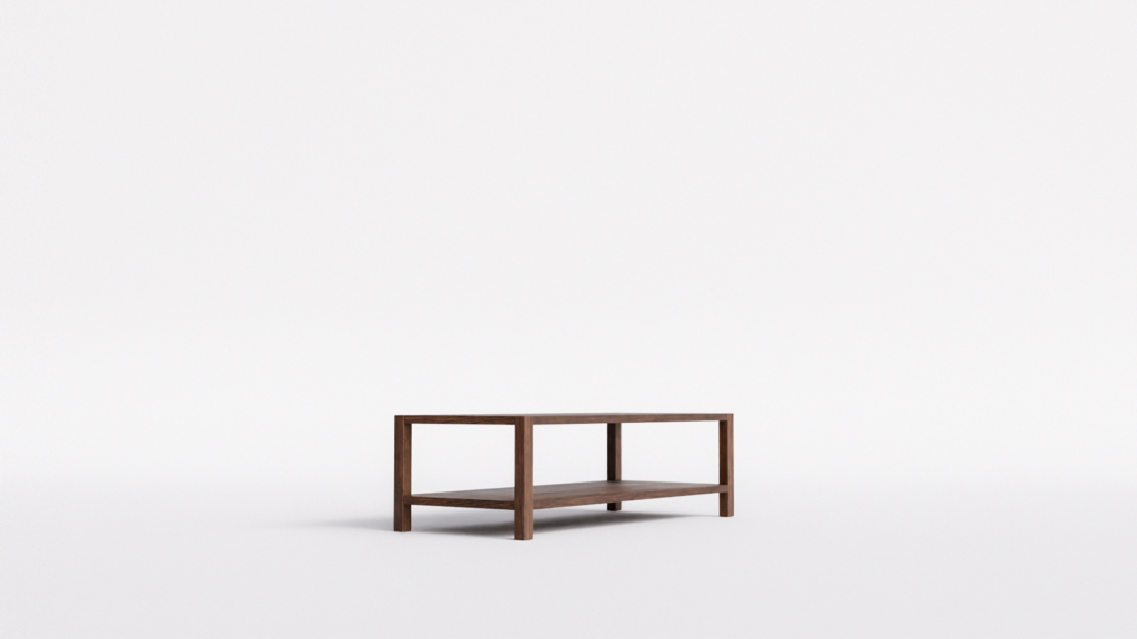 Mid-Century White Oak Coffee Table - Connor Collection