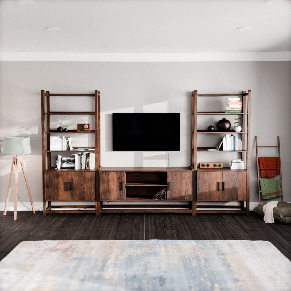 Manzanita Modular Open Pier Unit - Modern Media Storage